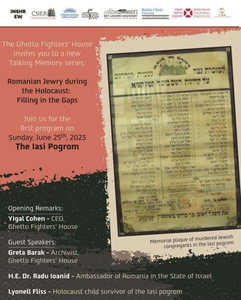 Romanian Jewry During the Holocaust: Filling in the Gaps, presented by ...