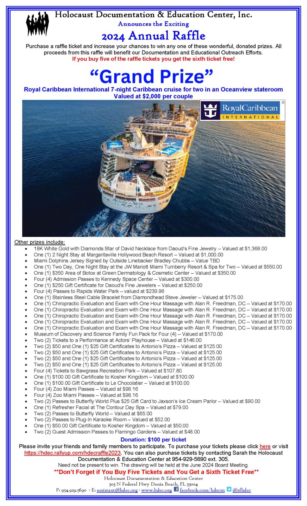HDEC’s 2024 Annual Online Raffle - Holocaust Documentation and ...
